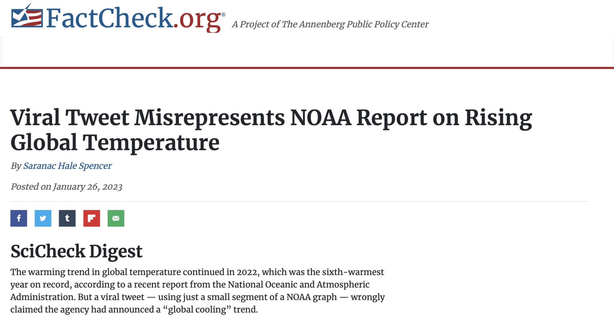 Milloy 13 million-view tweet makes a liar of FactCheck.org ...
