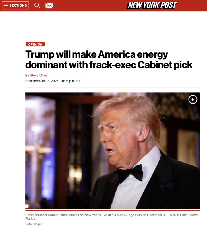 Milloy in New York Post: Trump will make America energy dominant with ...