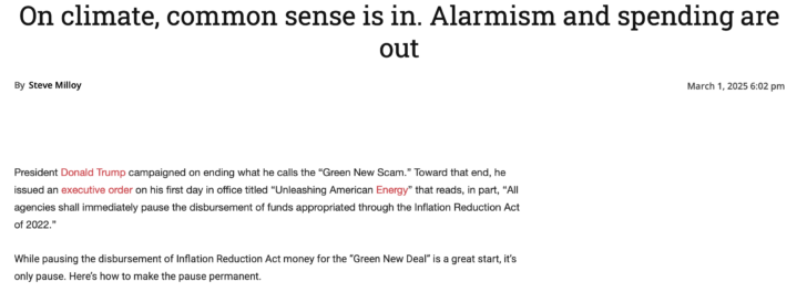 President Trump can unilaterally end Green New Scam spending: Reverse ...